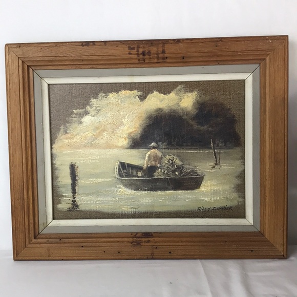 Wall Decor | Vintage Riley F Napier Oil Painting 14x 1 Framed | Poshmark